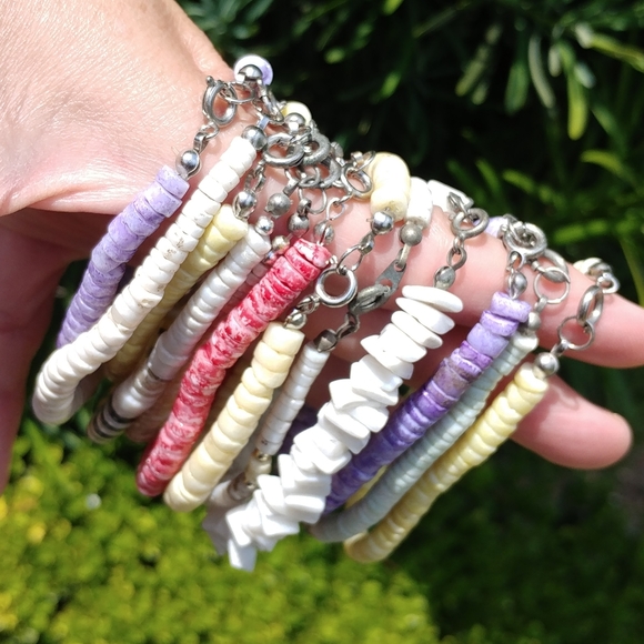 Vintage | Jewelry | Vintage Shell Bracelets | Poshmark
